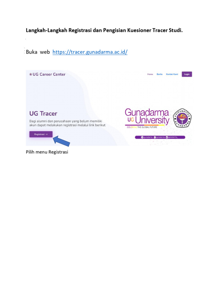 LANGKAH REGISTRASI Dan Pengisian Kuesioner - 240907 - 134756 | PDF