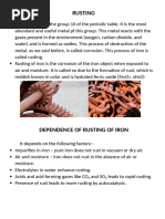 Chem 114 LAB Experiment 1 Rusting of Iron | PDF | Rust | Corrosion