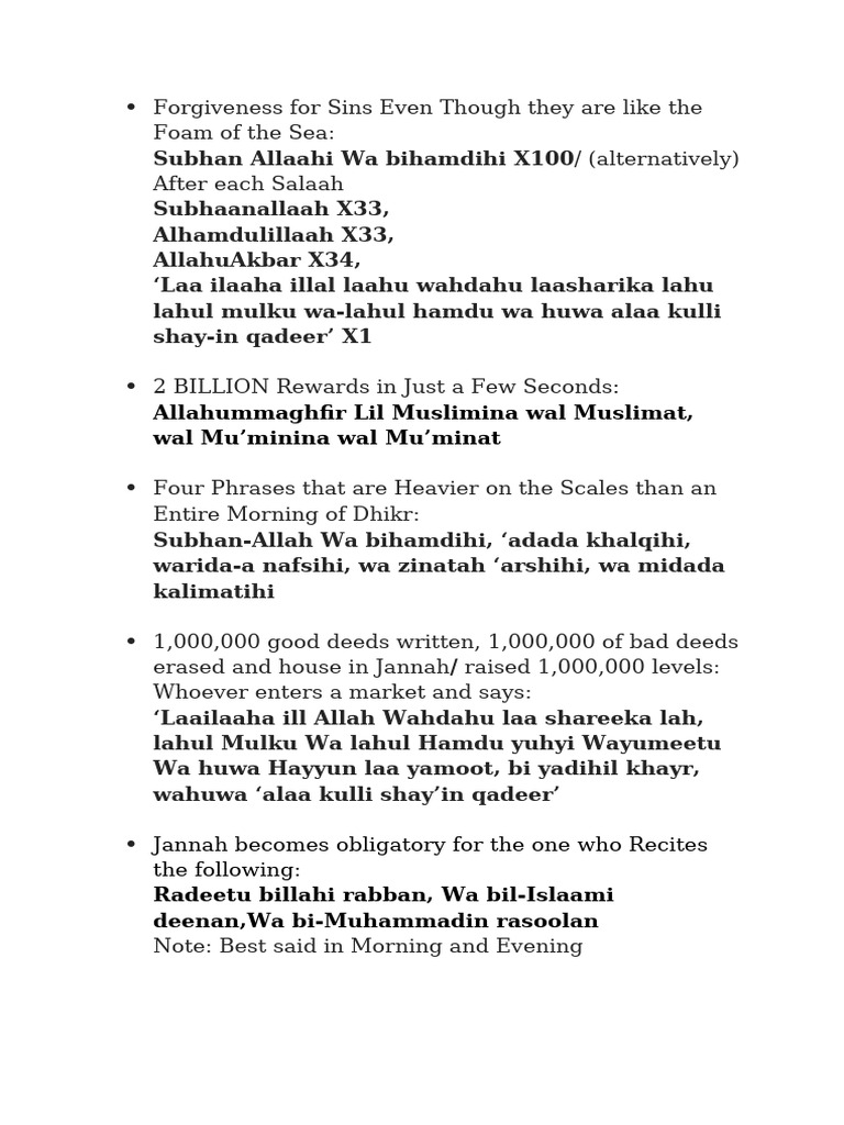 Islam Cheat Sheet | PDF