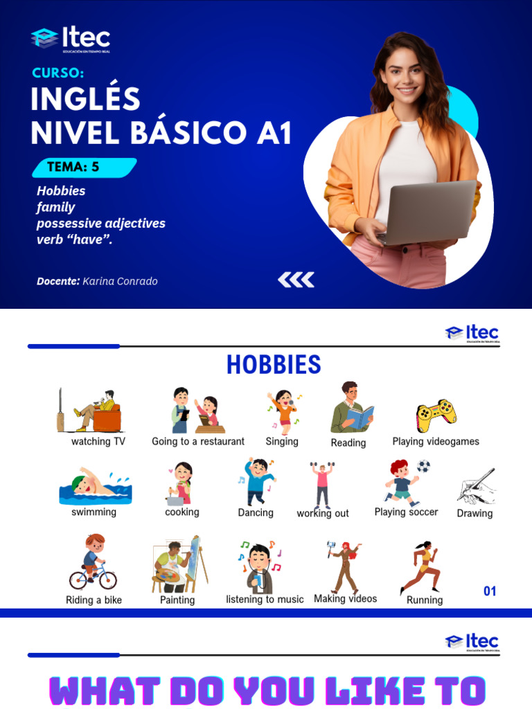 Tema 5 - Hobbies, Family, Possessive Adjectives, Verb "Have". | PDF ...