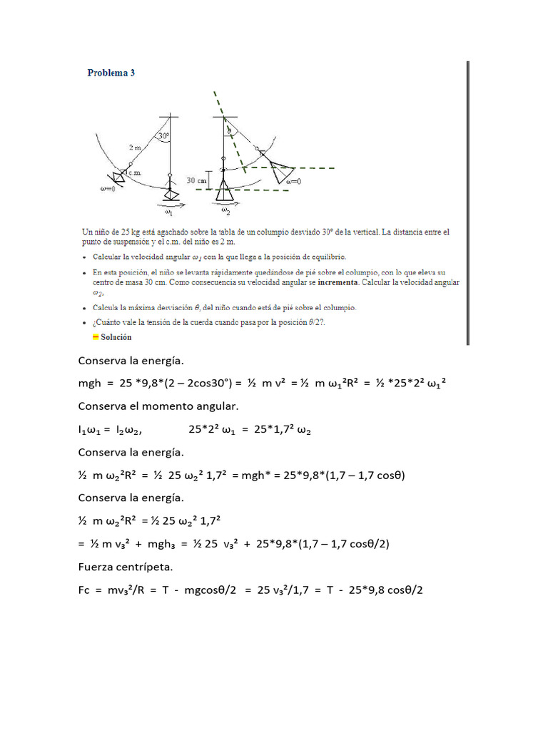 Ejercicios Momento Angular-1 | PDF