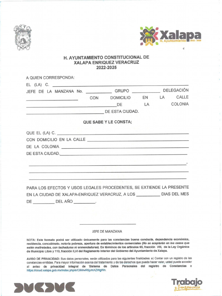 Constancia General | PDF