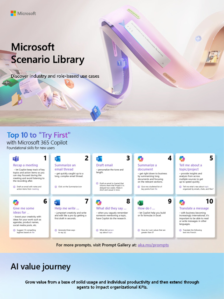 Microsoft Copilot Scenarios For Operations en | PDF | Microsoft Outlook ...