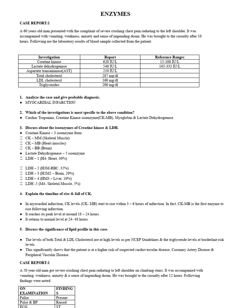 Case Report Mbbs With Answers 3 | PDF | Medical Specialties
