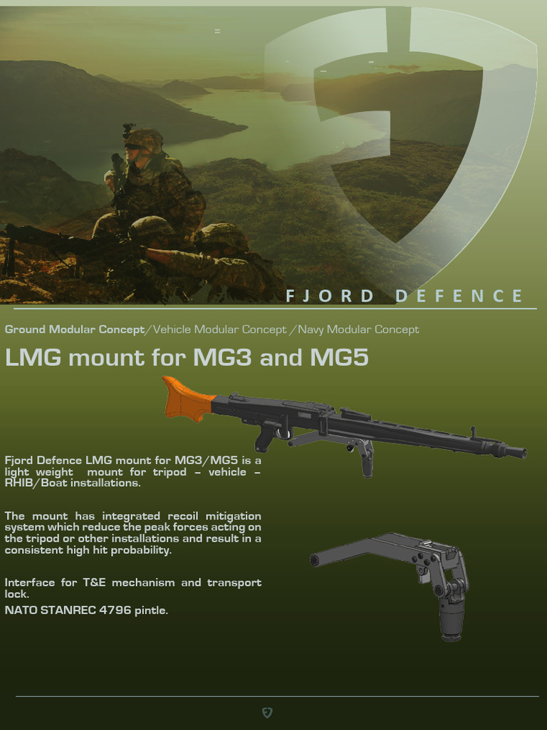 LMG Mount for MG3/MG5 by Fjord Defence | PDF
