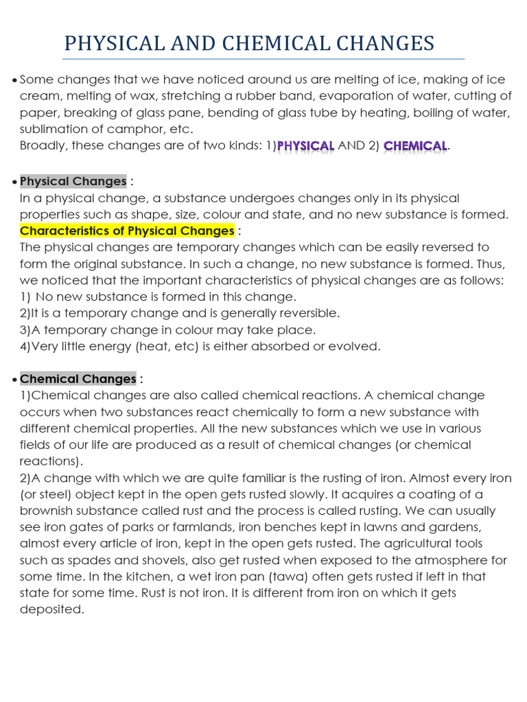 Crystallisation: A Physical Change | PDF | Rust | Crystallization