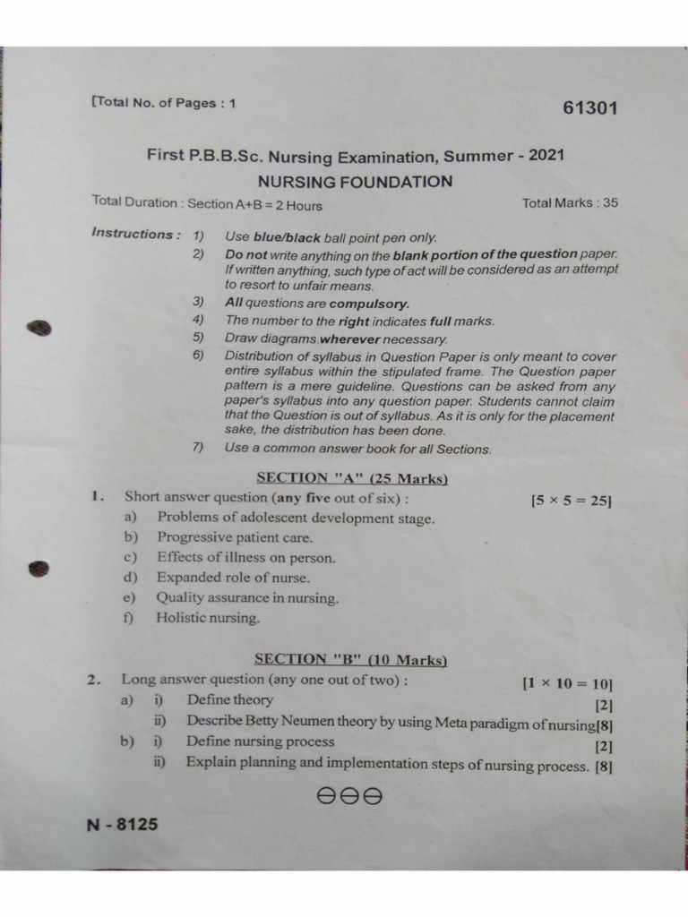 Nursing Foundation | PDF