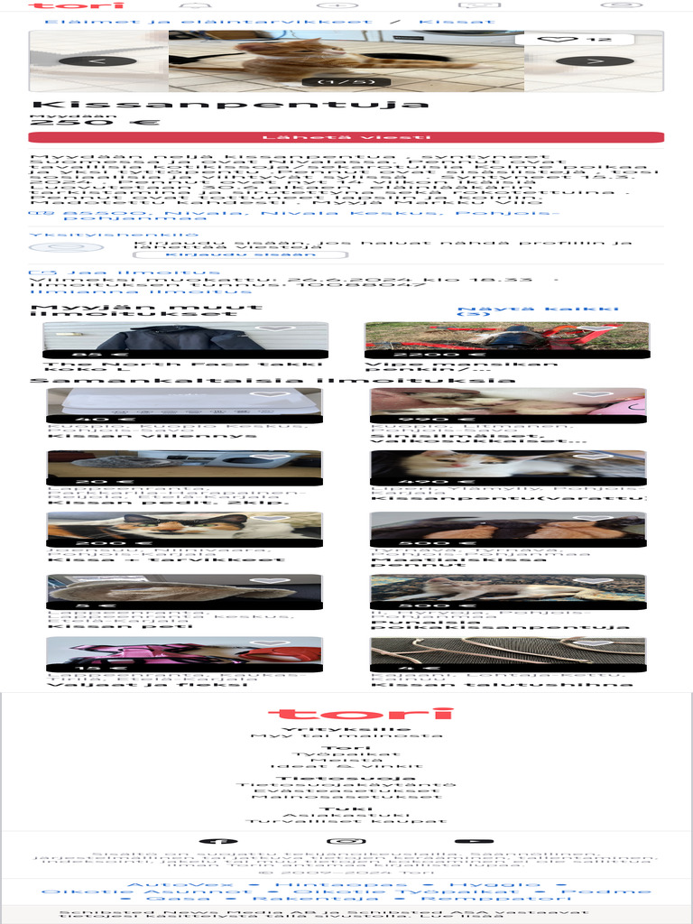 Kissanpentuja Tori | PDF