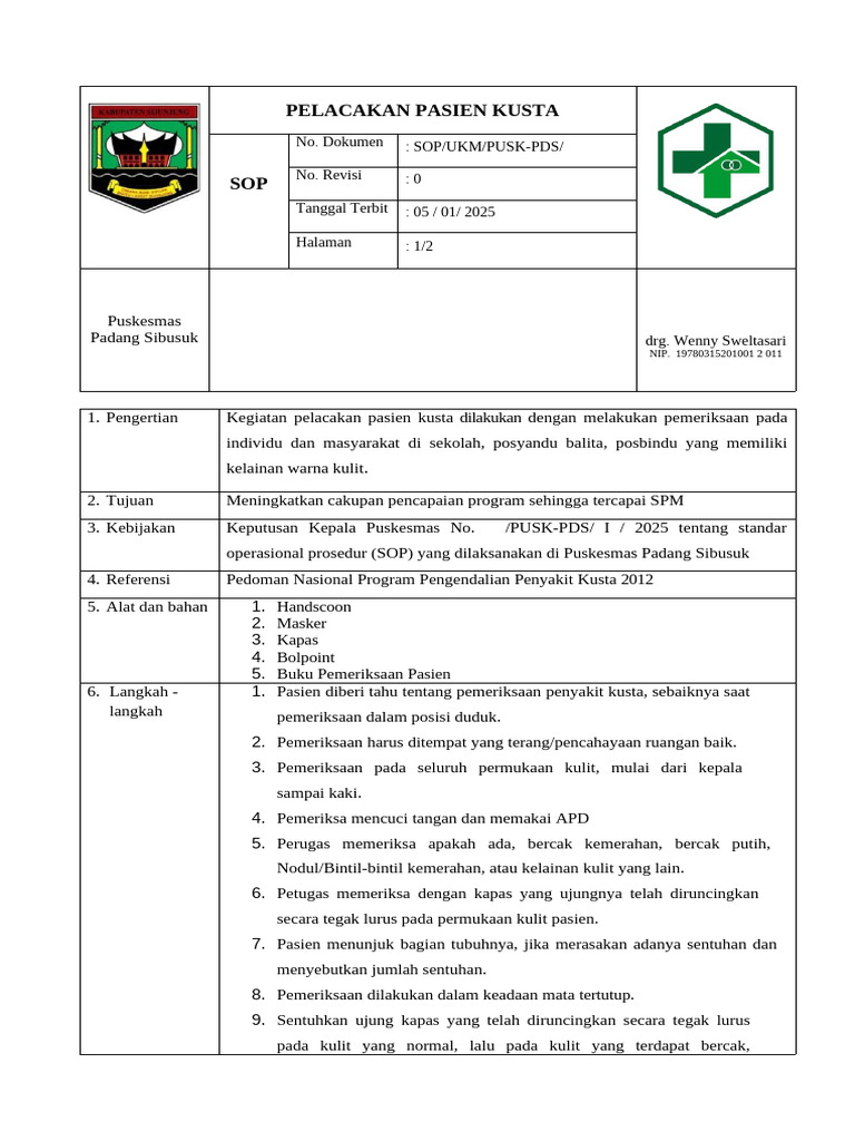 SOP Frambusia Ok | PDF