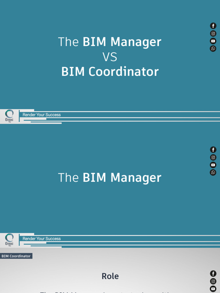 BIM Manager vs Coordinator Overview | PDF | Building Information ...
