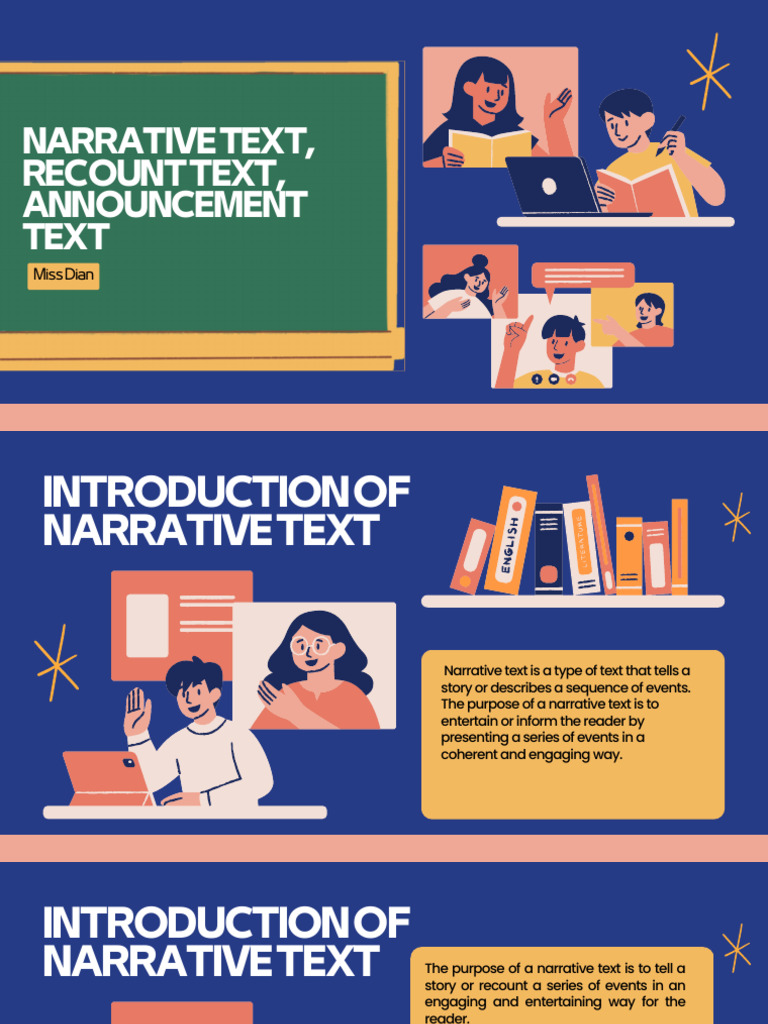 Narrative, Recount, Announcement | PDF | Narrative | Adjective