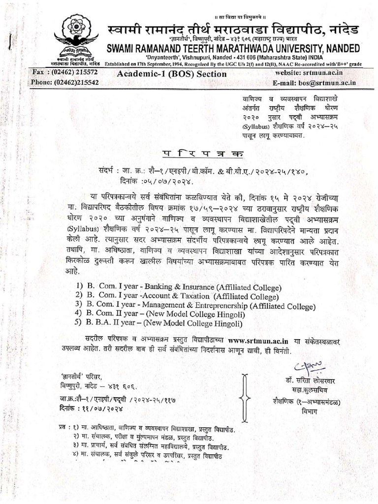 BCom Accountn Taxation First Year NEPSyllabuswef 202425 Uploadedon ...