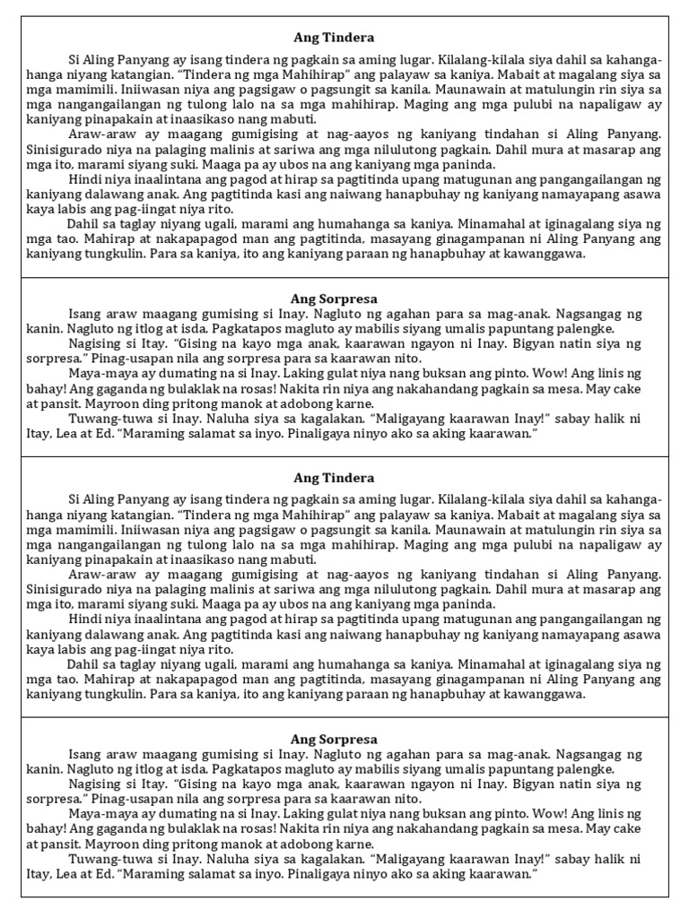 Ang Tindera | PDF