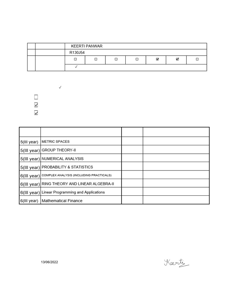 JAM 2022 Missing Documents Form | PDF