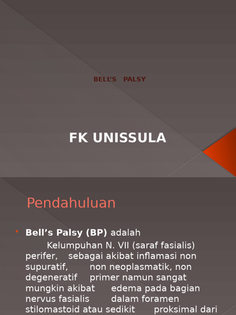 Power Poin Bell's Palsy | PDF