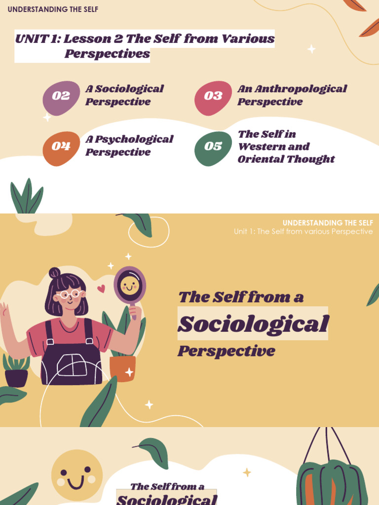 Lesson 2 Self in Various Perspective | PDF | Soul | Socialization