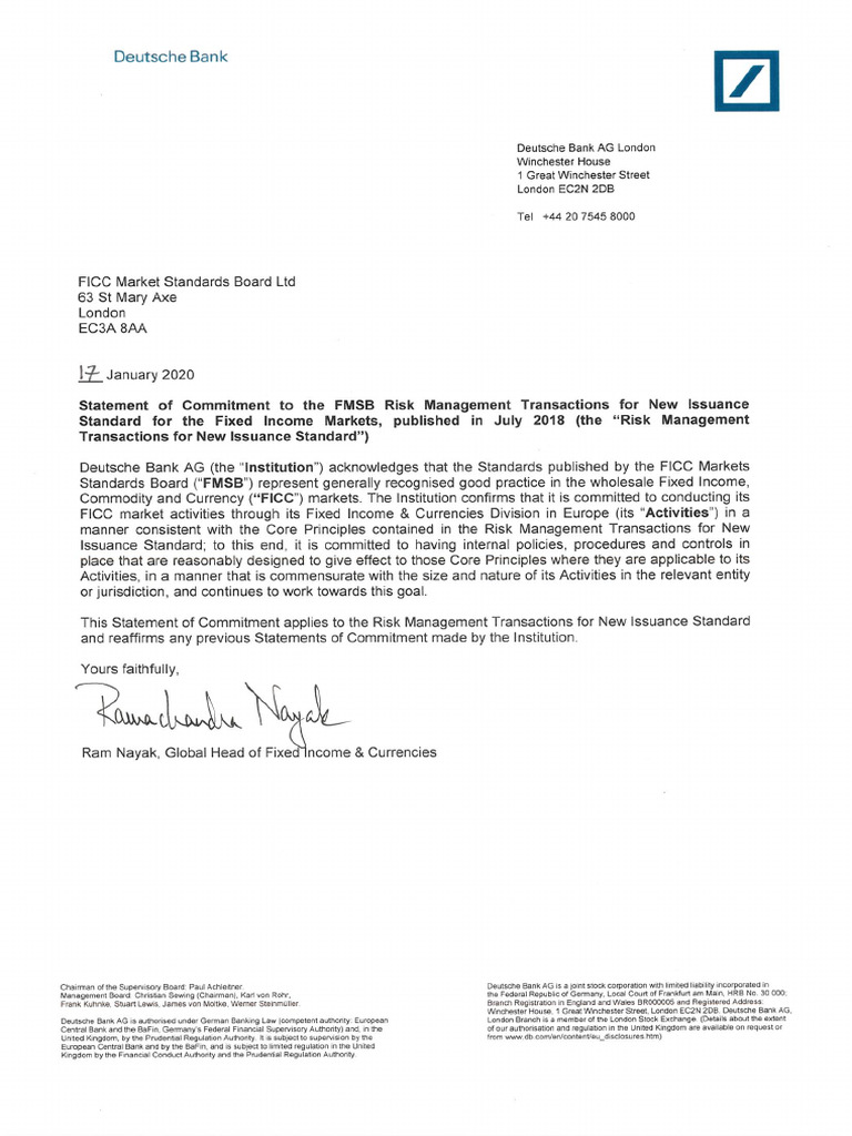 FMSB Statement of Commitment 2019 | PDF