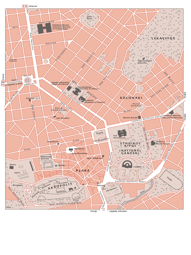 Athens Tourist Map Overview | PDF