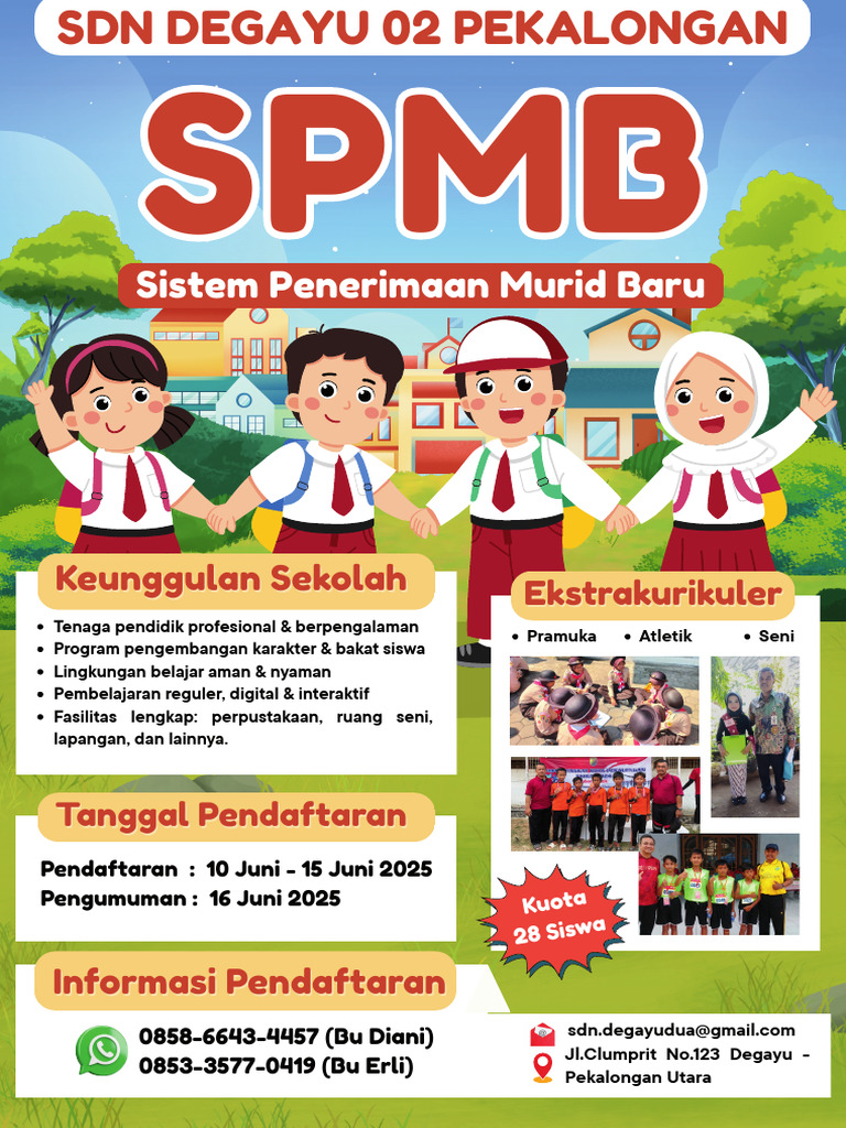 Poster SPMB SD Degayu 02 | PDF
