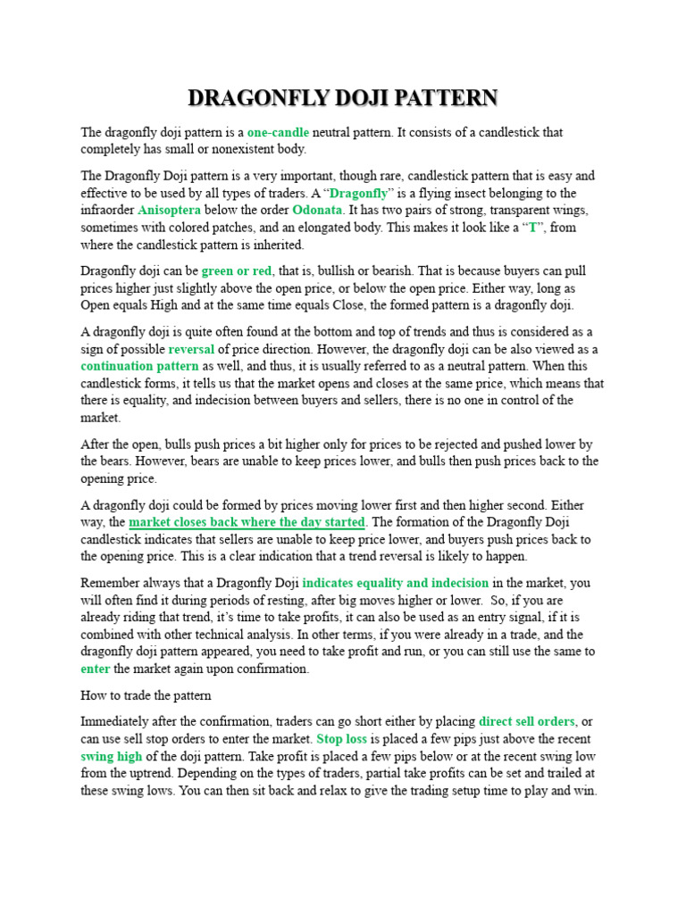 Dragonfly Doji | PDF | Market Trend | Order (Exchange)