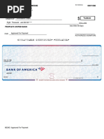 Wells Fargo Check Sample and Format | PDF