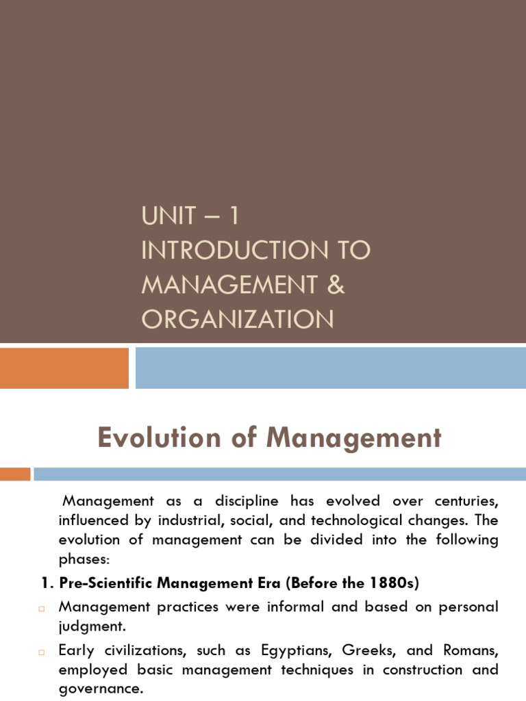 Evolution of Management Theories | PDF | Leadership | Motivation
