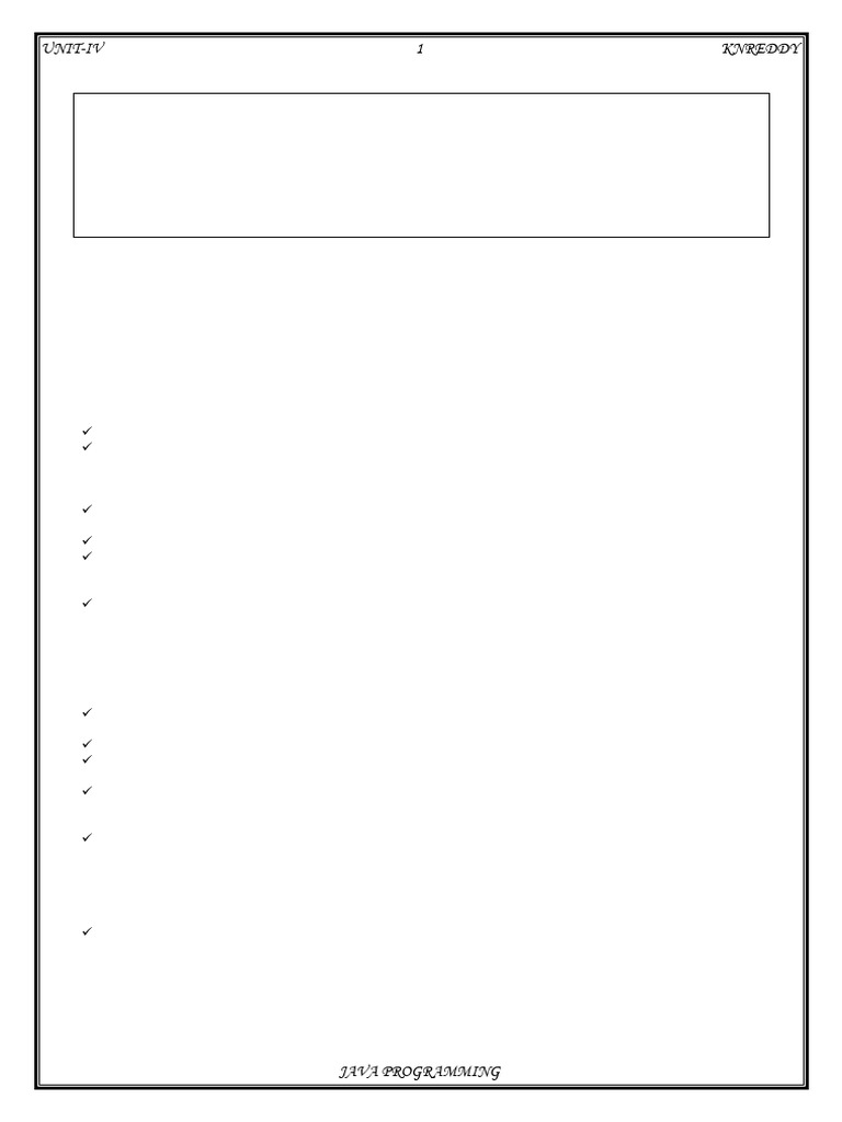 Unit IV Multithreadingappletsnetworking | PDF | Process (Computing) | Method (Computer Programming)
