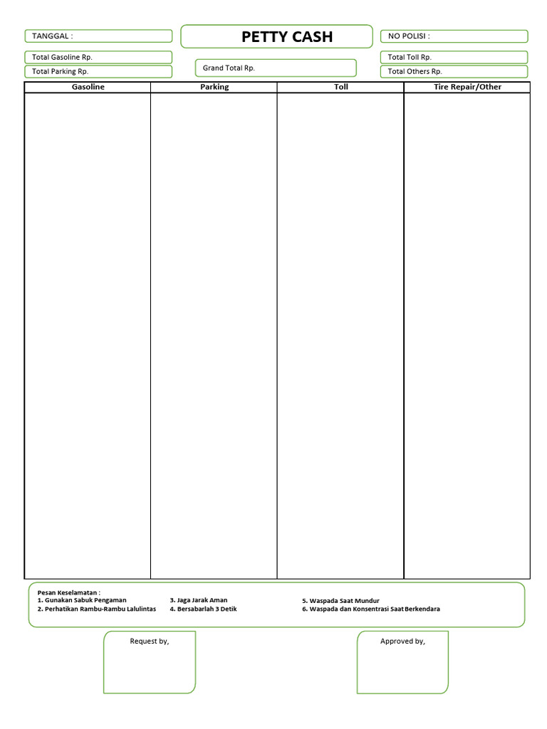 Form BBM PettyCash | PDF