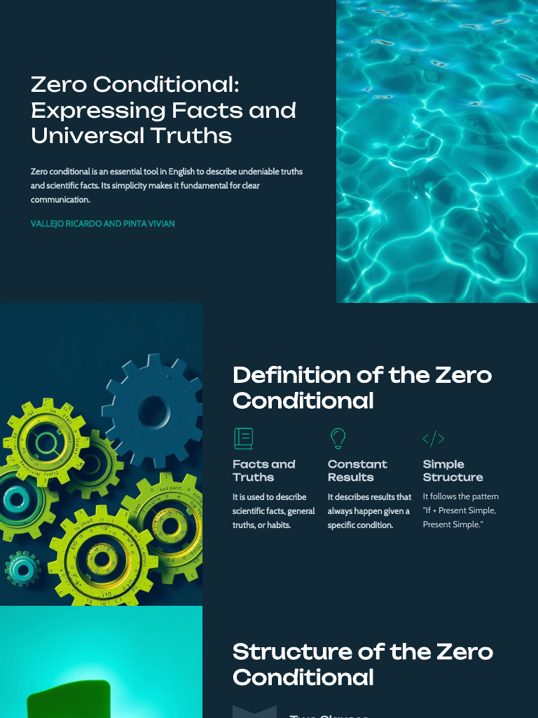 Zero Conditional Expressing Facts and Universal Truths | PDF