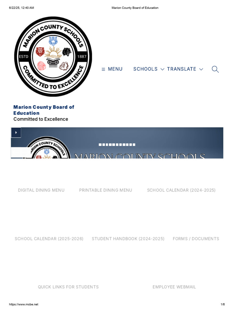 Marion County Schools Resources 2024-2026 | PDF