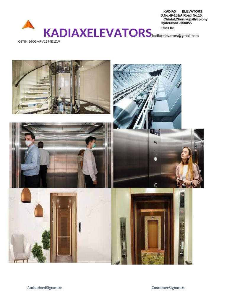 Kadiax Autodoor Big Vision Lift 777 Suchitra School | PDF | Elevator