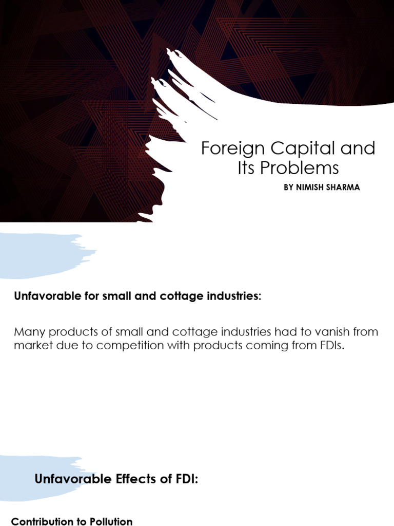 Foreign Capital and Its Problems | PDF | Foreign Direct Investment ...