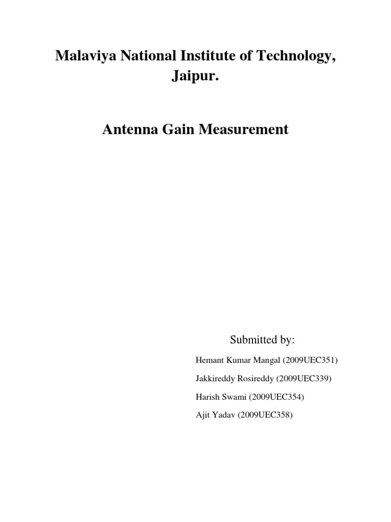 Antenna Gain Measurement | PDF | Antenna (Radio) | Amplitude