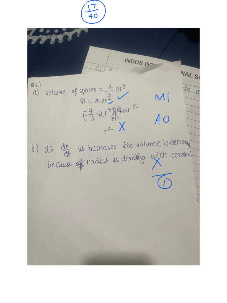 Math Test Answers | PDF