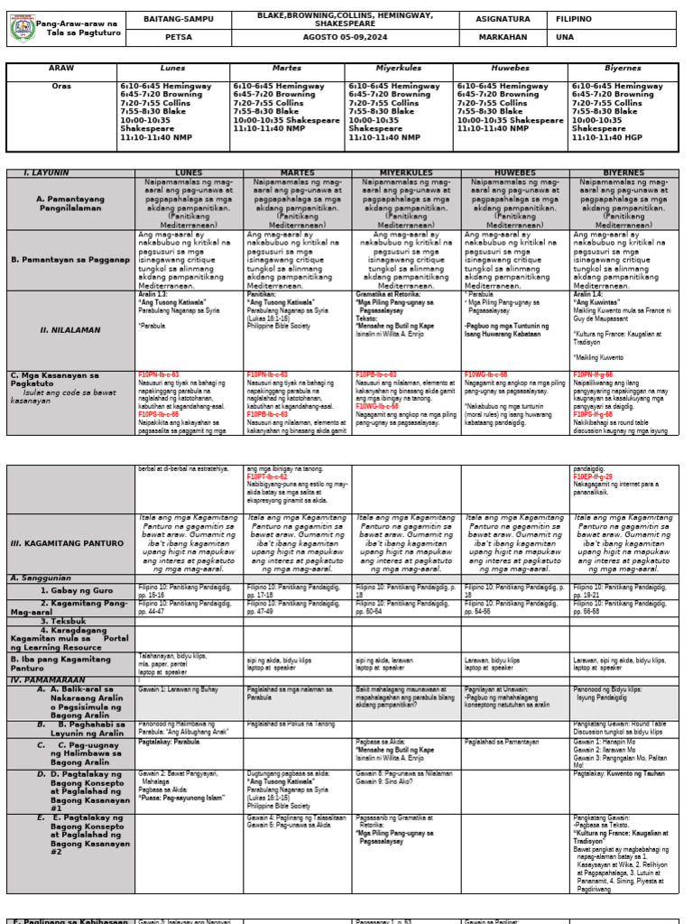 1st Quarter Week 3 | PDF