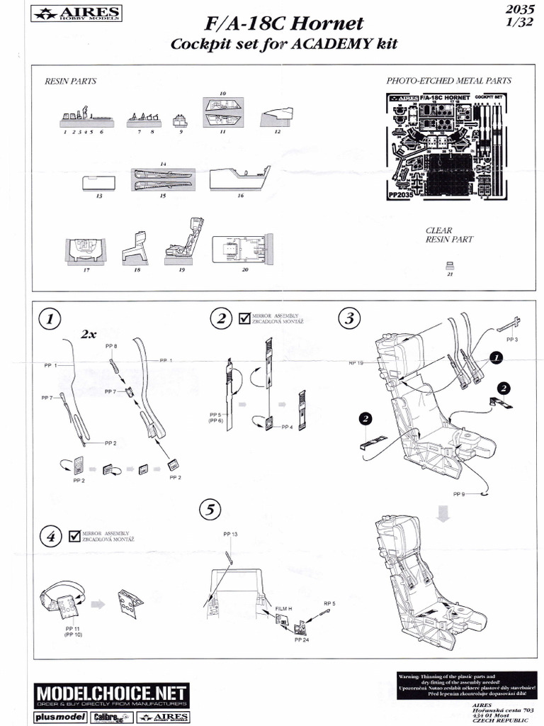 Eduard Fa18c 150165 53 Instructions | PDF