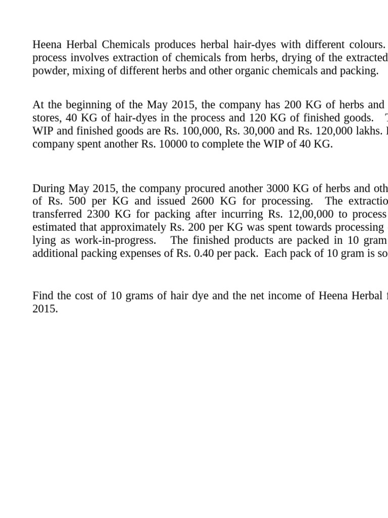 Solution To Module 1 Exercises | PDF | Cost Of Goods Sold | Salary