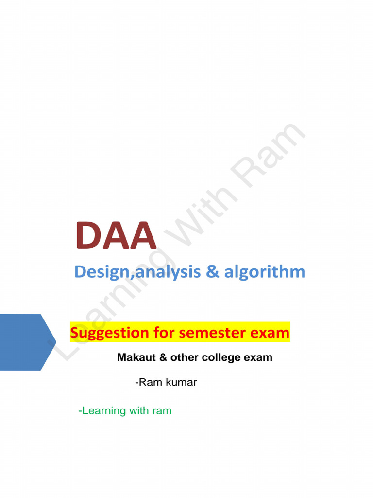 Daa Suggestion | PDF