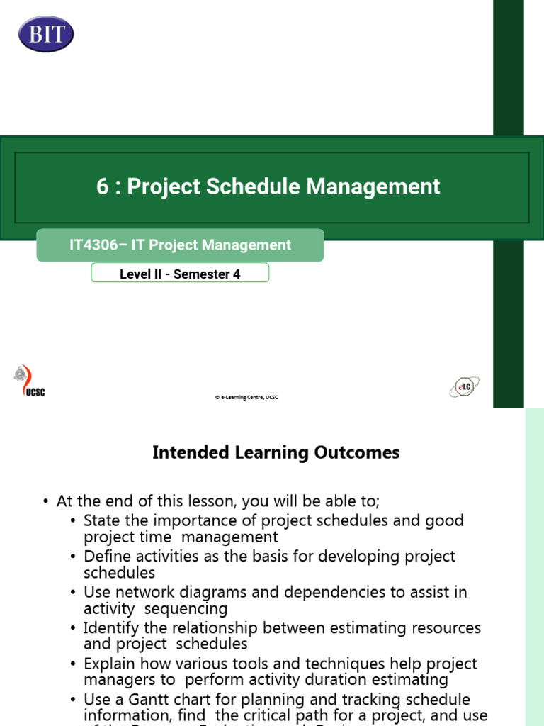 Project Schedule Management Techniques | PDF | Project Management
