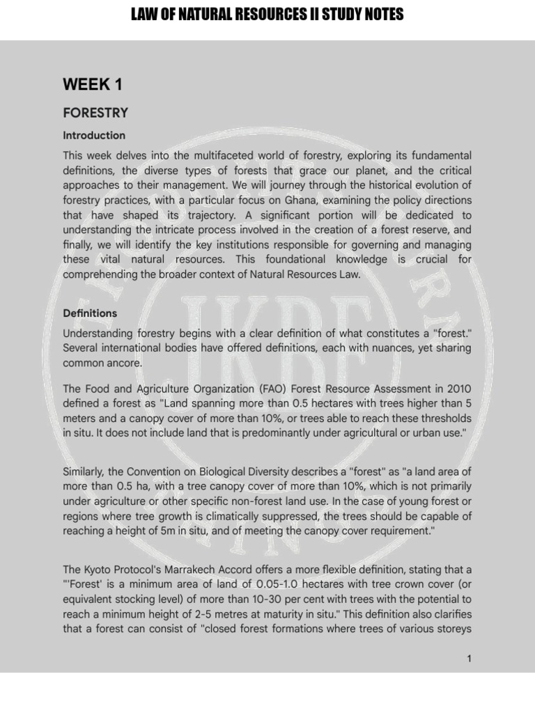 Natural Resources Notes & Group Work | PDF | Forest Management | Forests