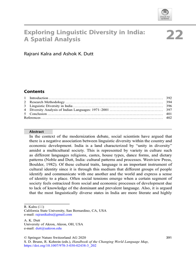 Exploring Linguistic Diversity in India | PDF | Languages Of India