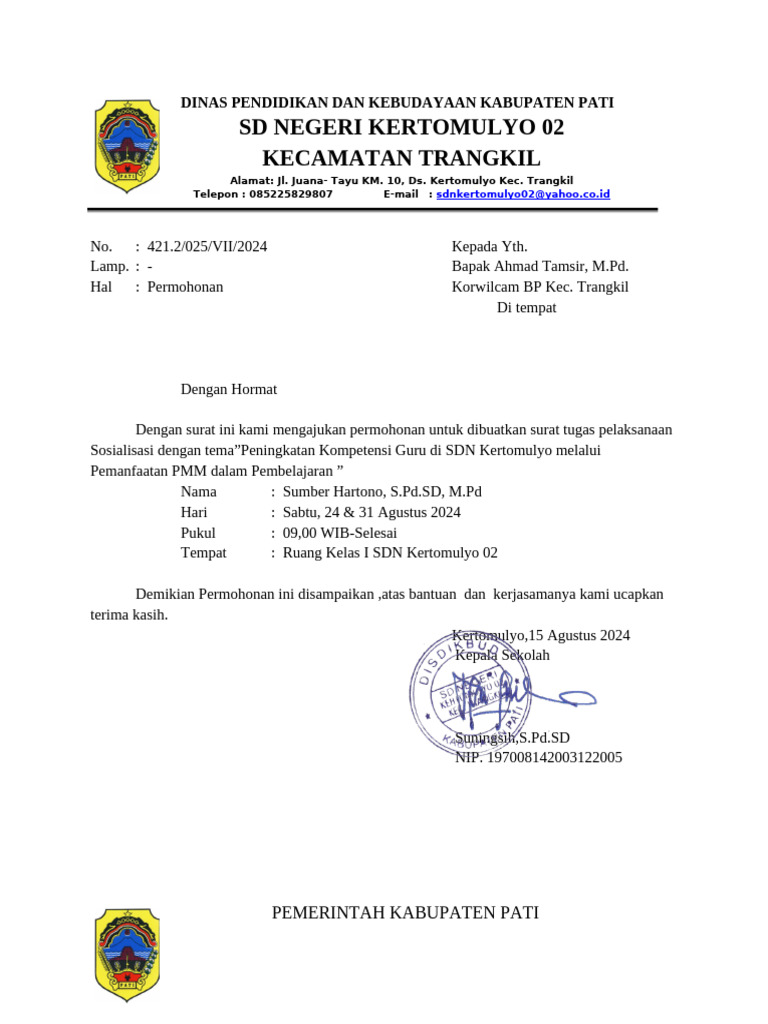 Surat Permohonan Iht | PDF