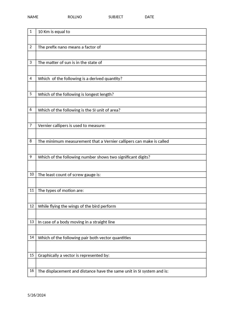 Name Rollno Subject Date 1 | PDF