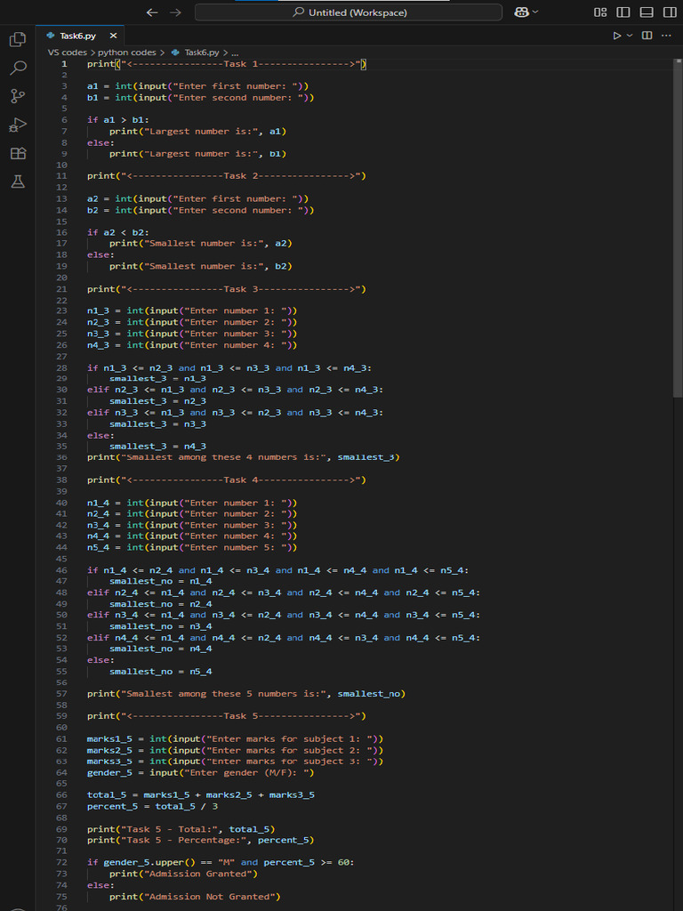 Task 6 Python (Portrait) | PDF