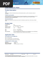 Road Marking Paint Technical Data Sheet | PDF | Paint | Physical Sciences