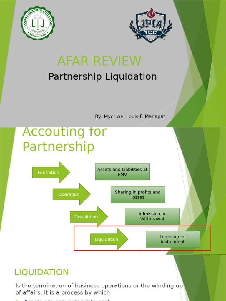 Partnership Liquidation | PDF | Liquidation | Expense