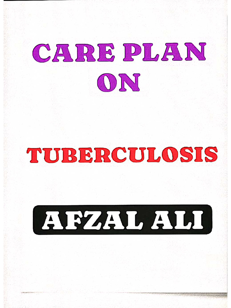 Care Plane On Tuberculosis | PDF