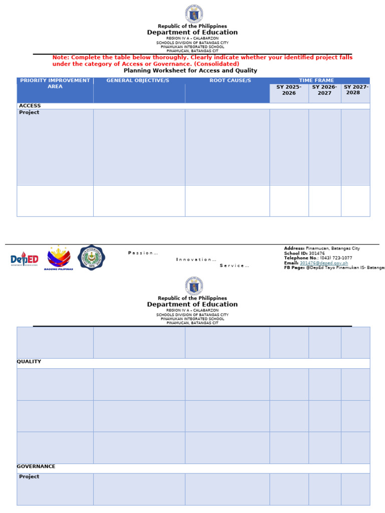 SIP 2025 Projects for Pinamucan School | PDF
