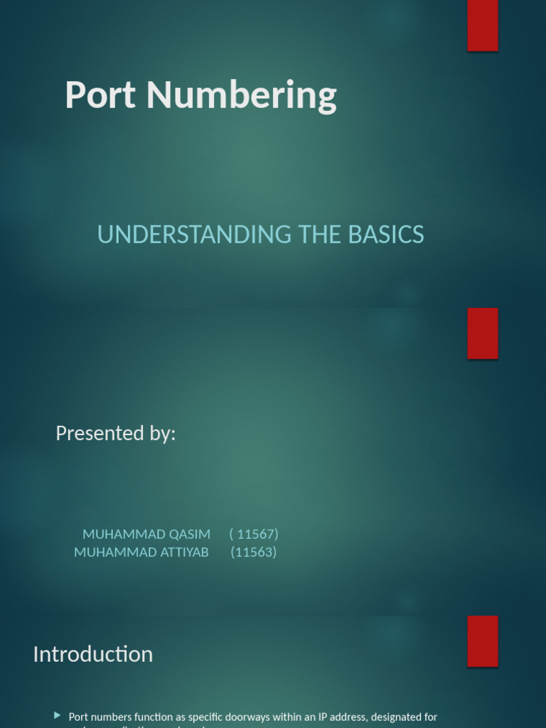 Understanding Port Numbering in Networks | PDF | Port (Computer ...