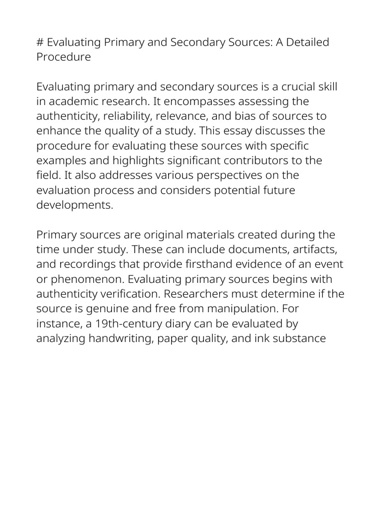 Giving Specific and Relevant Examples Discuss The Procedure of ...